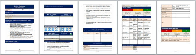 Method Statement & Risk Assessment for Scaffolding